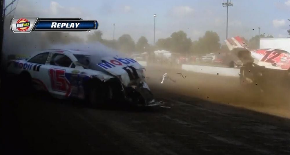 WATCH: Buddy Kofoid Violently Collides With Lapped Car During Race For Lead