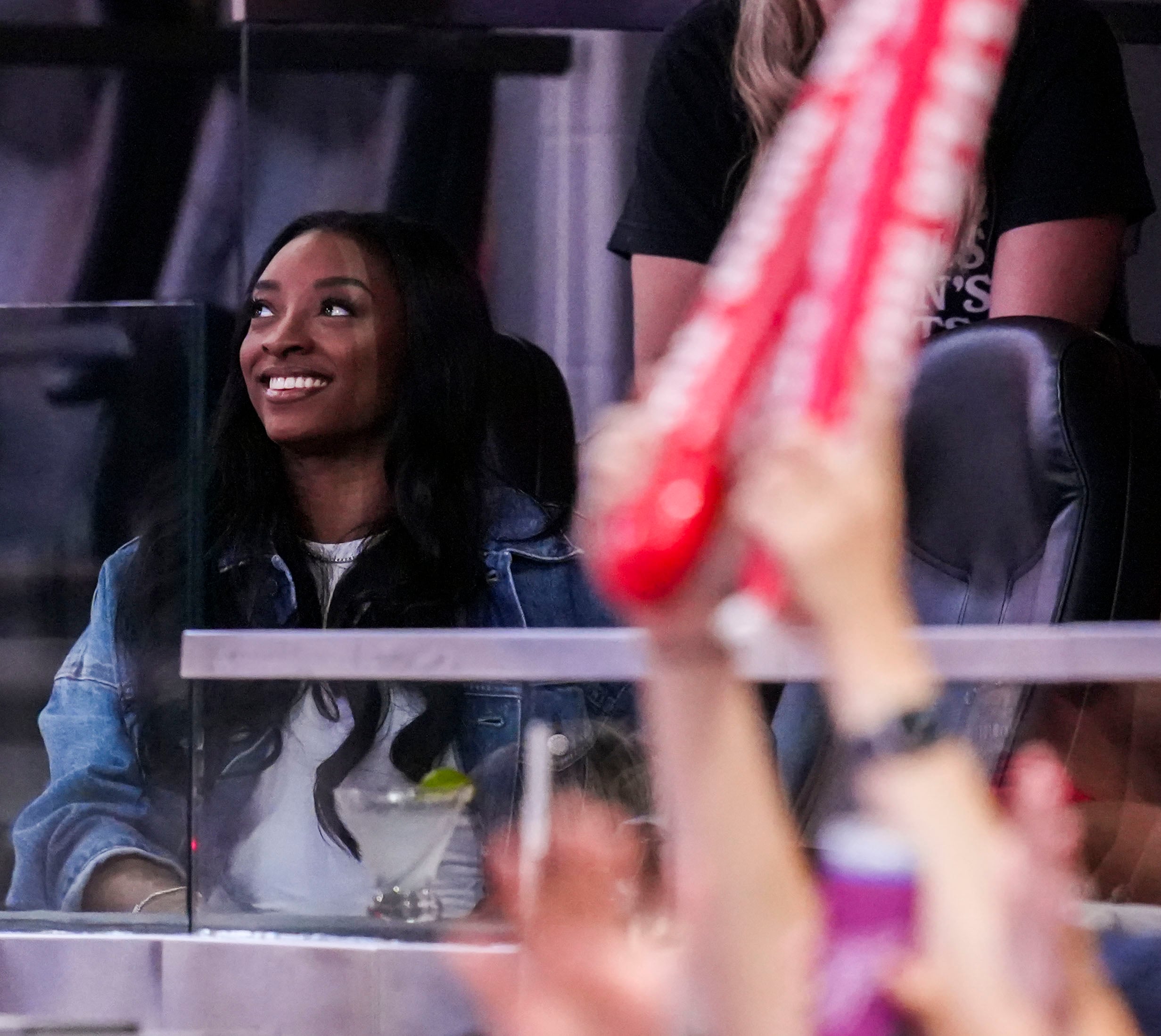 WATCH: Caitlin Clark, Simone Biles Hook Up After Latest Indiana Fever Win